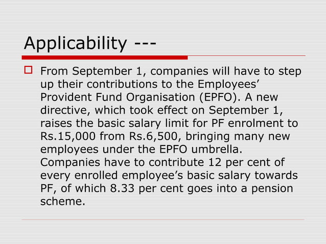 Presentation PF New Rules | PPT