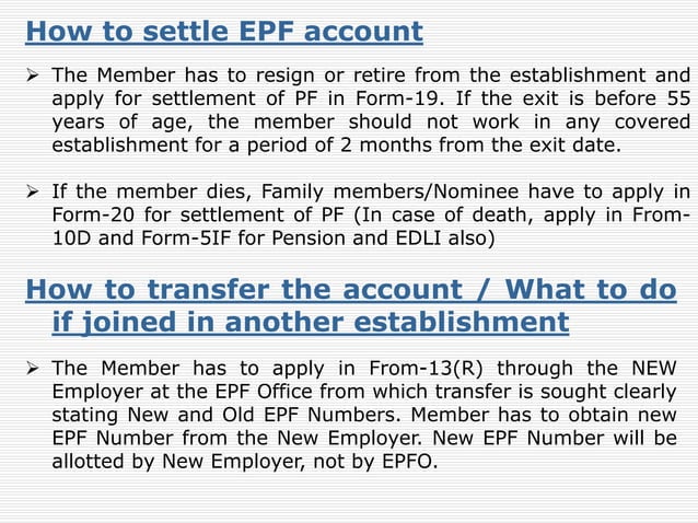 Presentation on epfo | PPTX | Government Support and Welfare | Financial Assistance