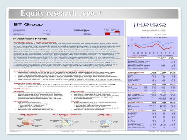 Presentation on equity research | PPTX