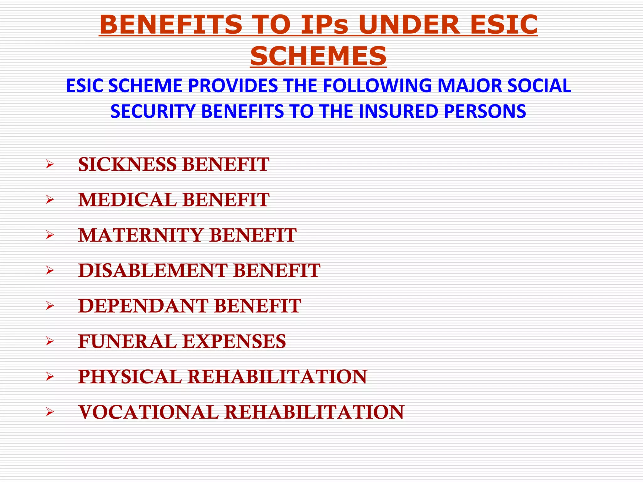 PRESENTATION OF ESIC | PPT