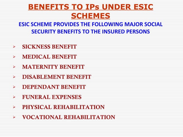 PRESENTATION OF ESIC | PPT