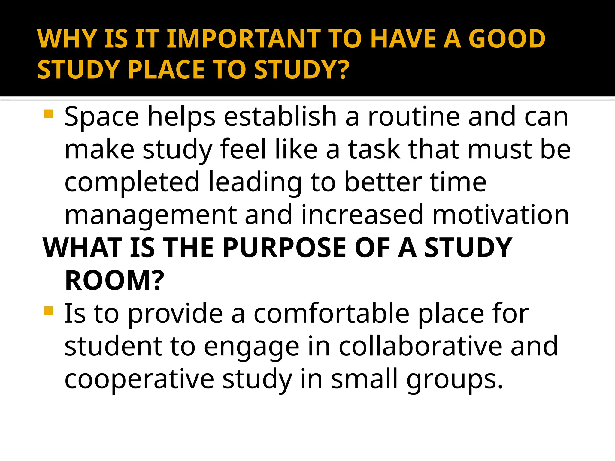 PRESENTATION ON ESTABLISHING EFFECTIVE STUDY HABITS.pptx