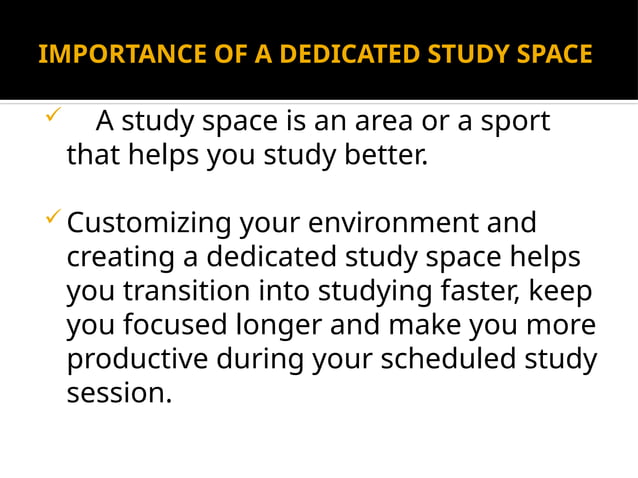 PRESENTATION ON ESTABLISHING EFFECTIVE STUDY HABITS.pptx