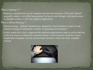 Presentation on ethical hacking | PPT