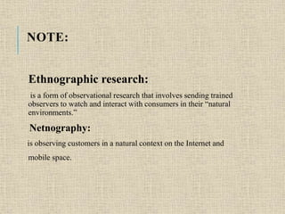 Presentation on ethnographic research | PPT