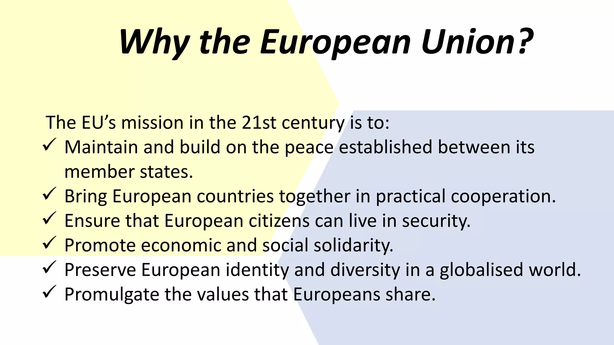 Presentation on European Union | PPTX