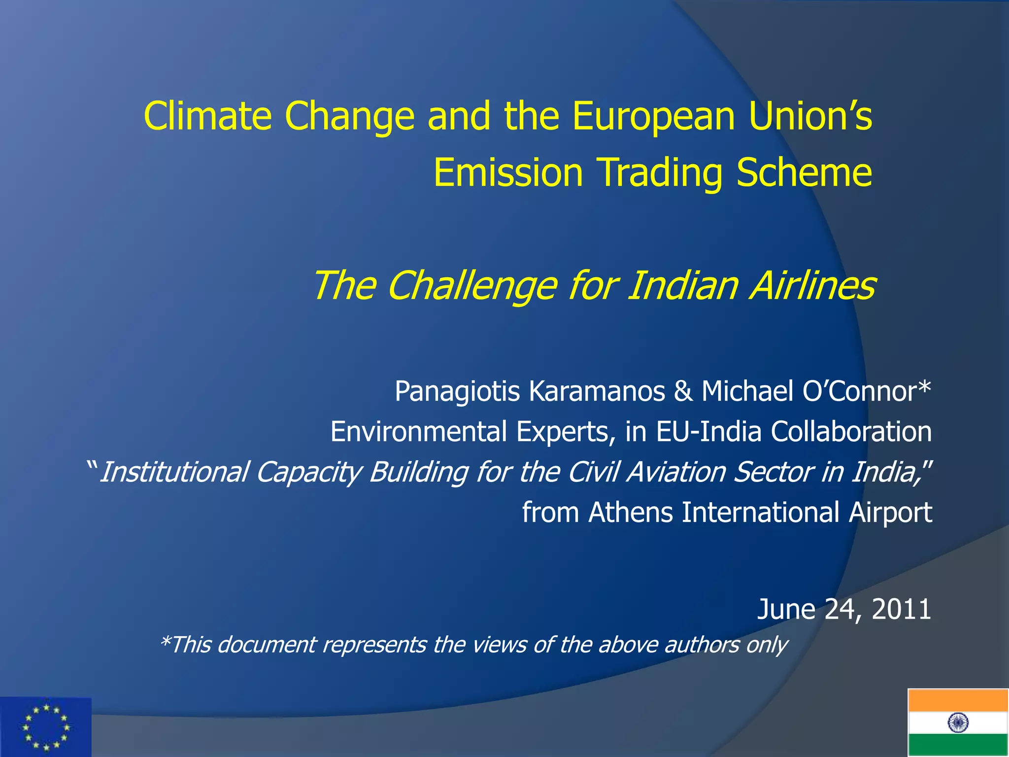 Presentation on eu ets & aviation for iffaad | PPT