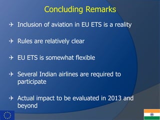 Presentation on eu ets & aviation for iffaad | PPT