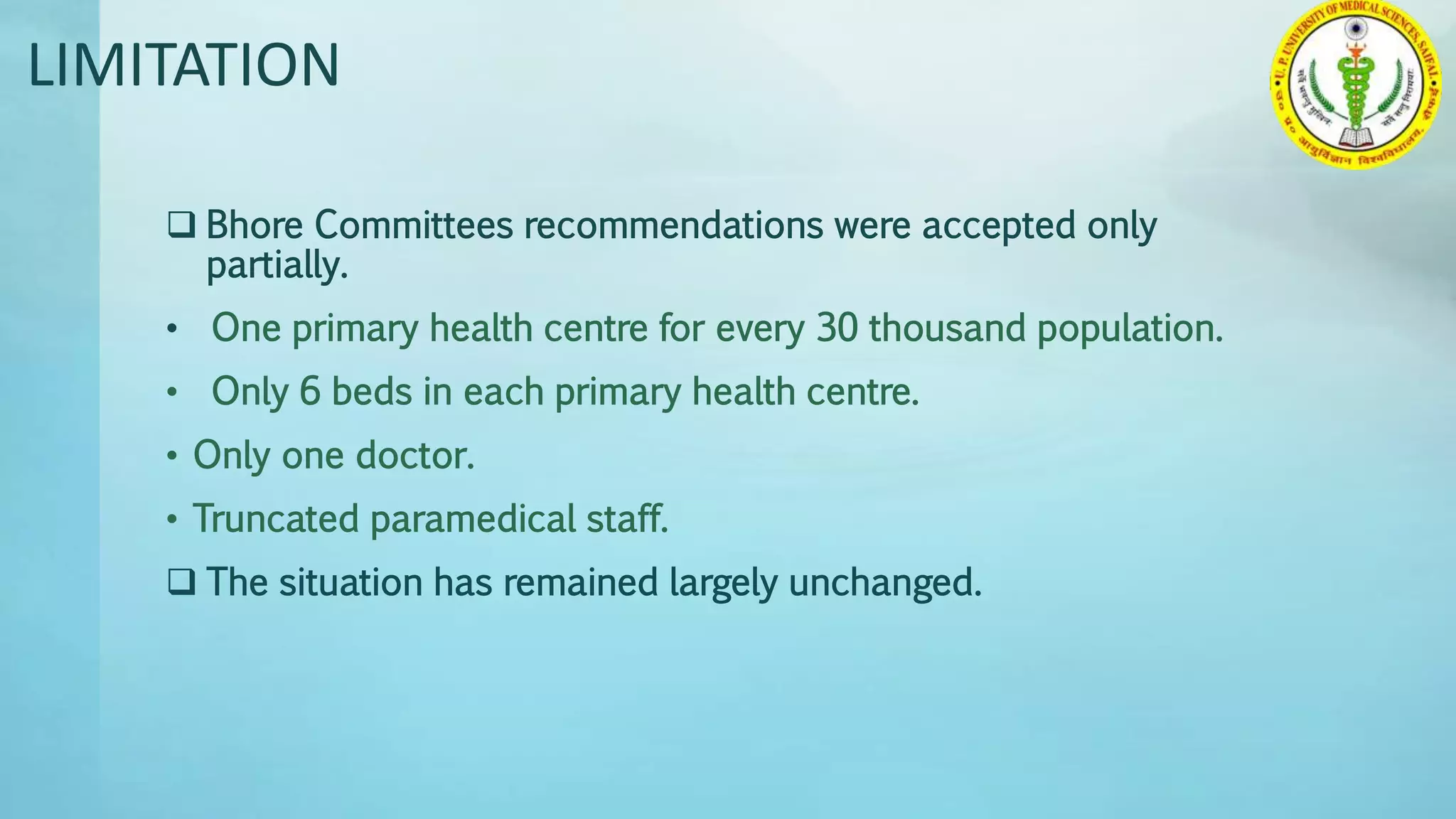 evolution of public health in india | PPTX