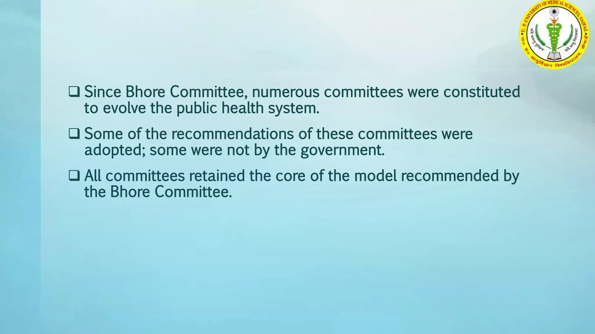 evolution of public health in india | PPTX