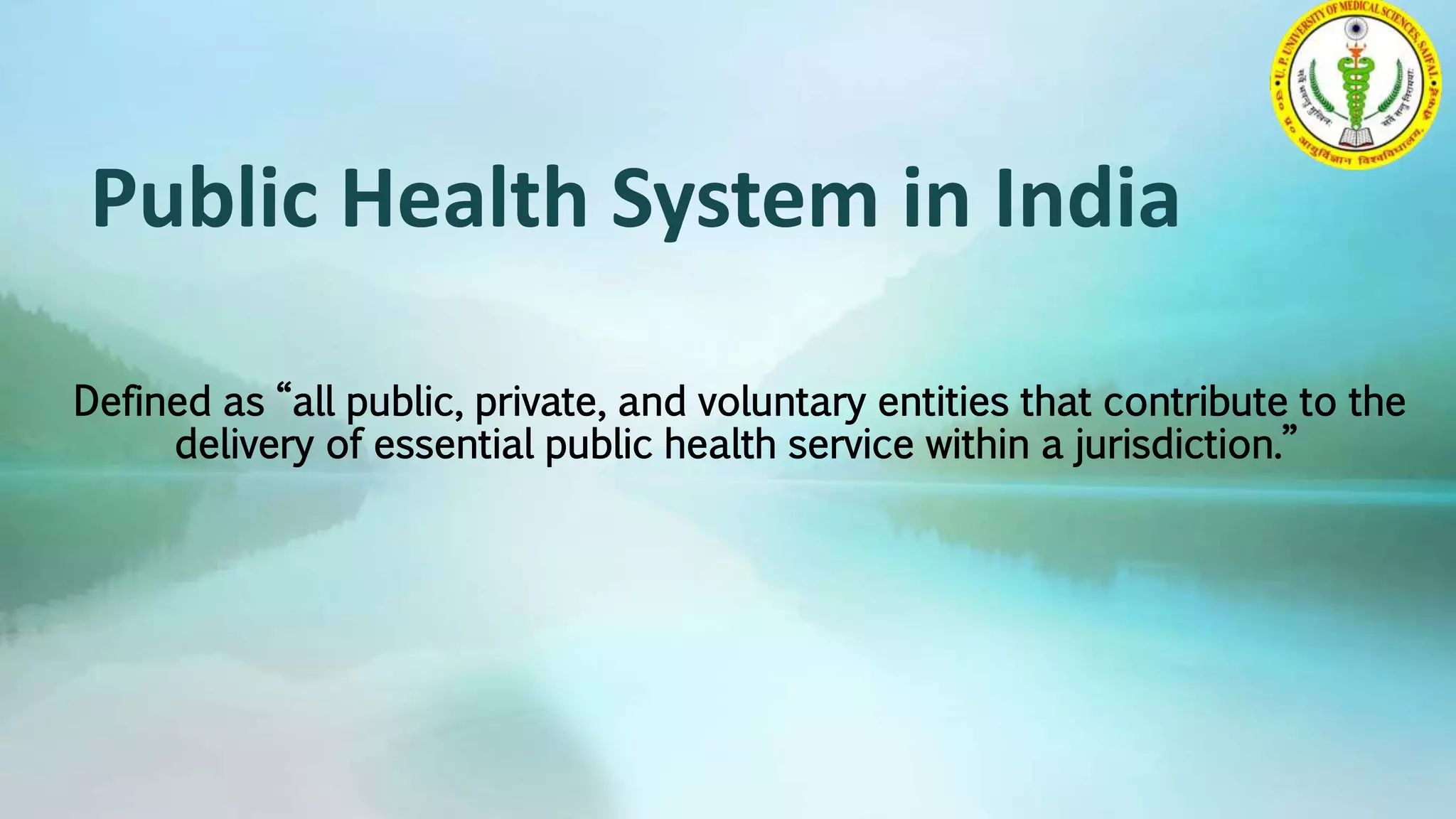 evolution of public health in india | PPTX