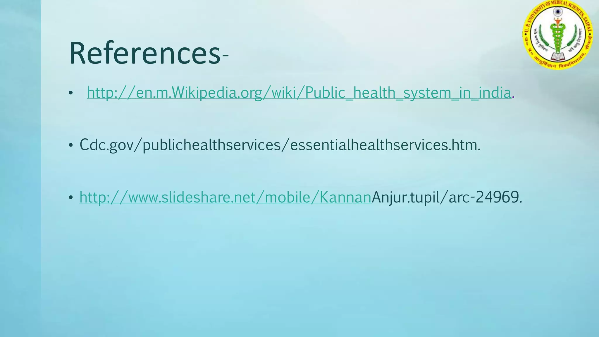 evolution of public health in india | PPTX