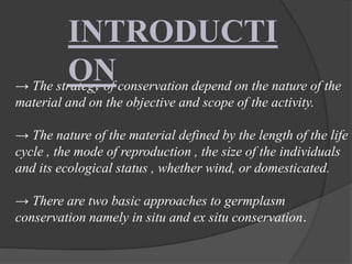 Presentation on Ex-Situ Conservation.pptx