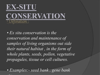 Presentation on Ex-Situ Conservation.pptx