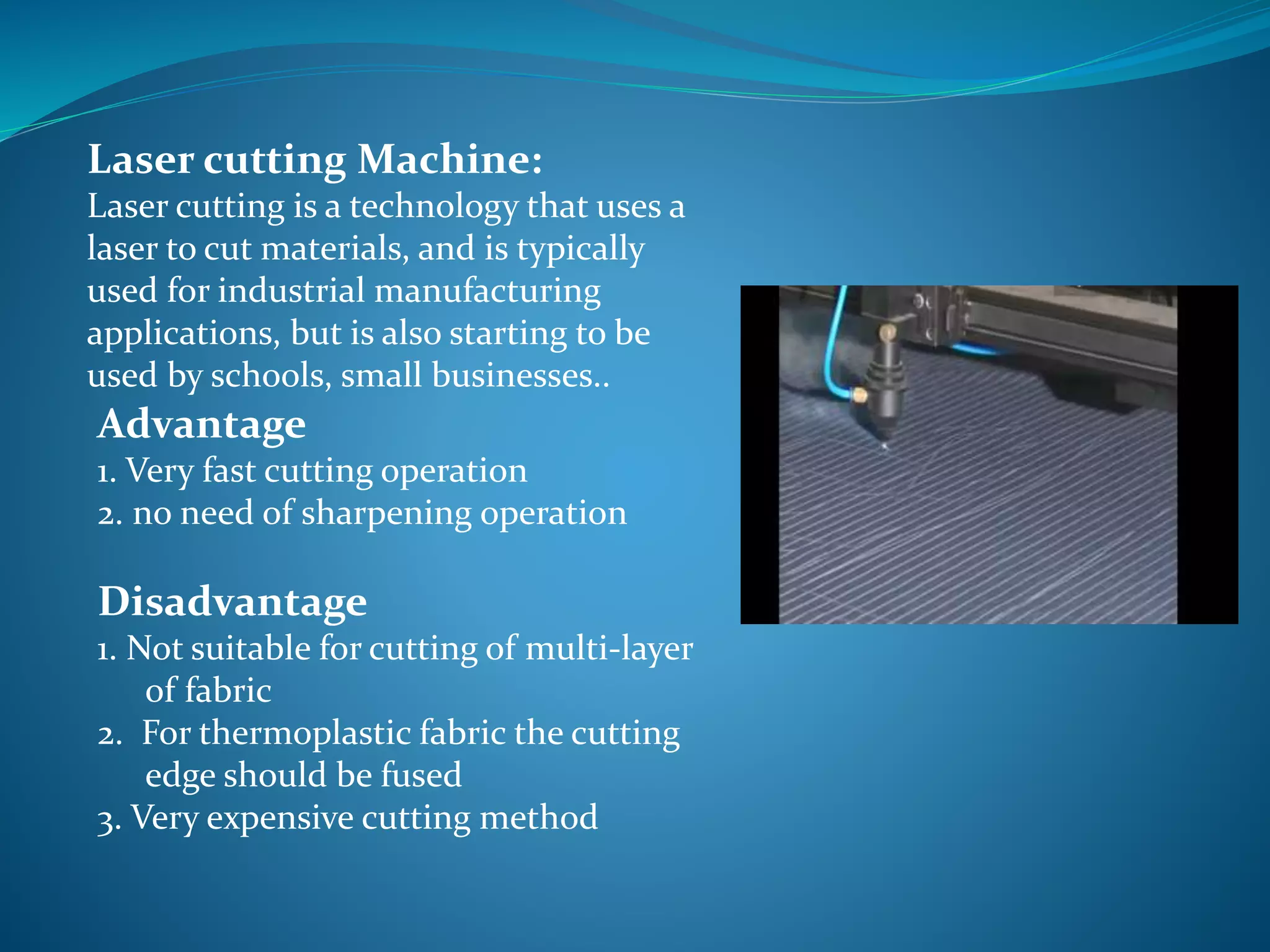 Presentation on fabric cutting | PPTX