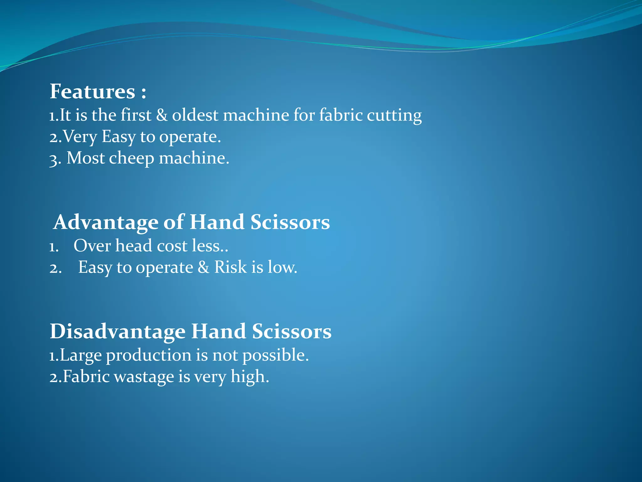 Presentation on fabric cutting | PPTX