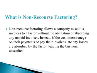 Factoring legal Aspects and Scenario in India | PPT