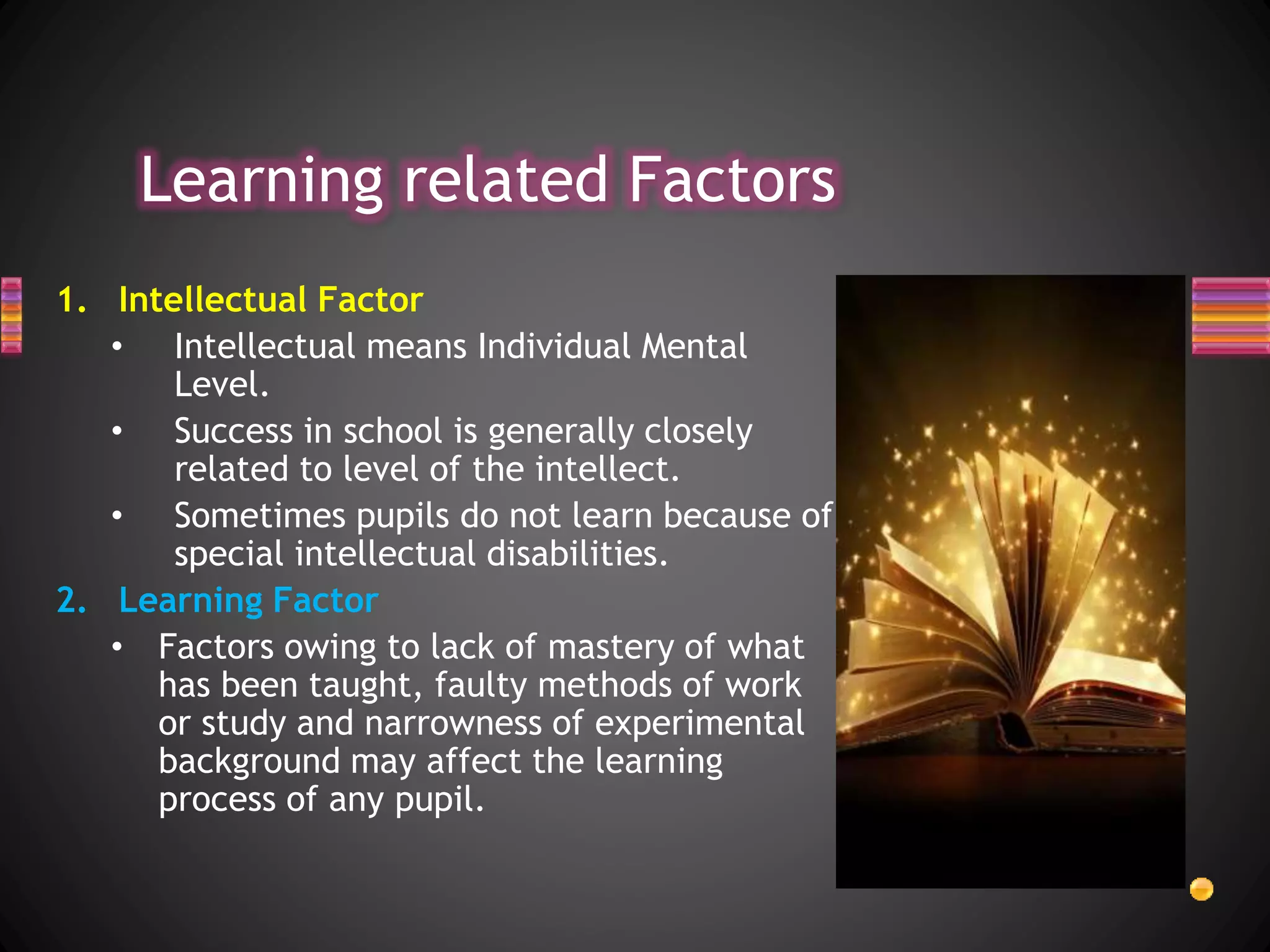 Presentation on Factors Affecting Learning.pptx