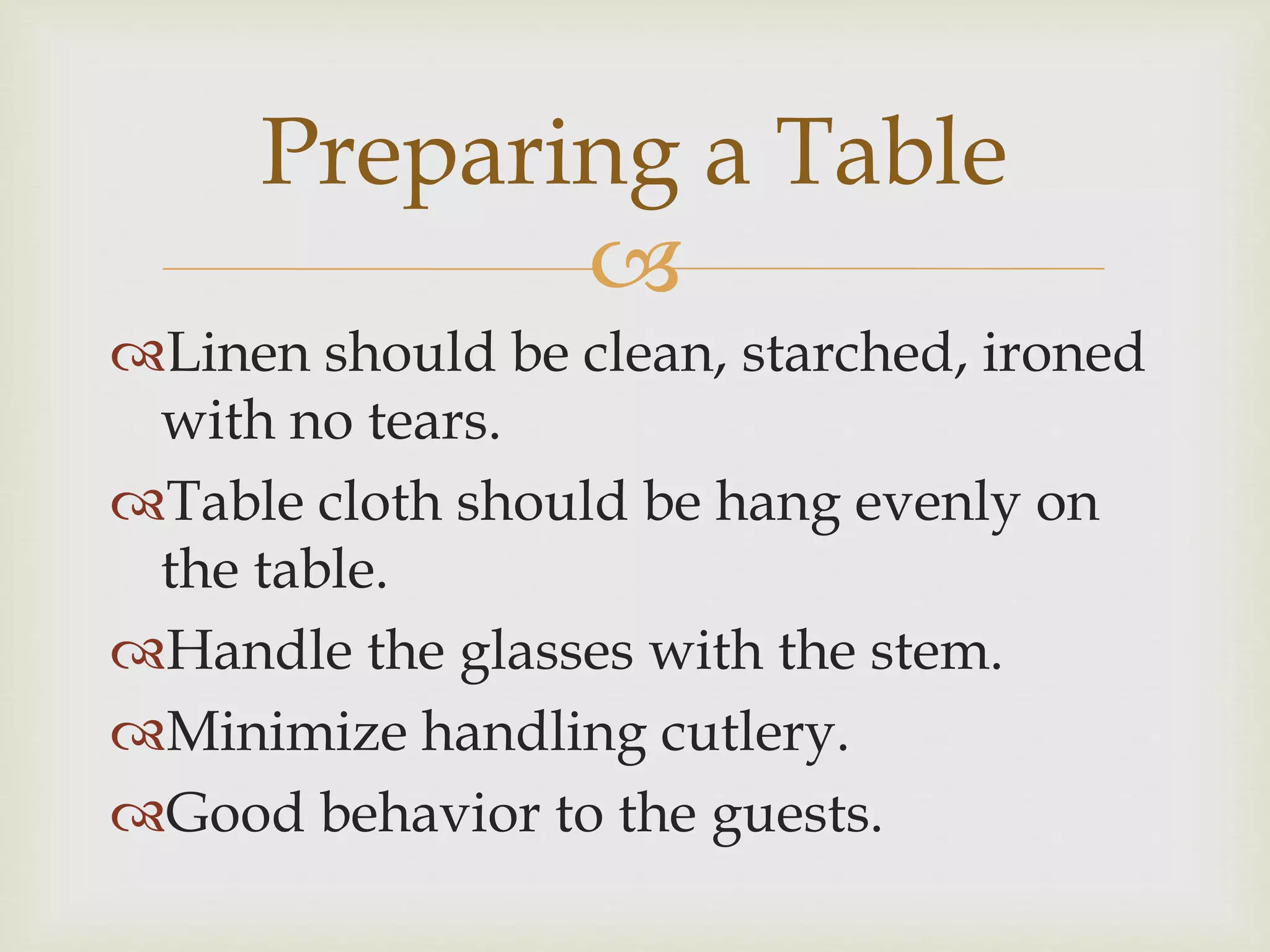 Presentation on F & B (Food & Beverage) | PPTX
