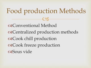 Presentation on F & B (Food & Beverage) | PPTX