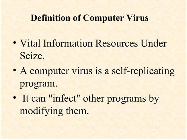 Presentation on FBI VIRUS | PPT