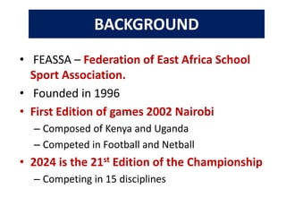 PRESENTATION ON FEASSA GAMES 2024. Feder | PPTX