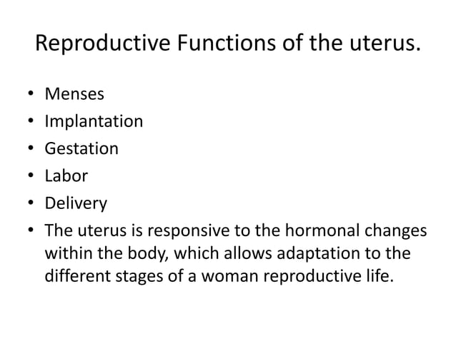 Presentation on female reproductive system | PPTX | Menopause ...