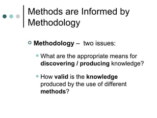 Presentation on feminist methods of research | PPT