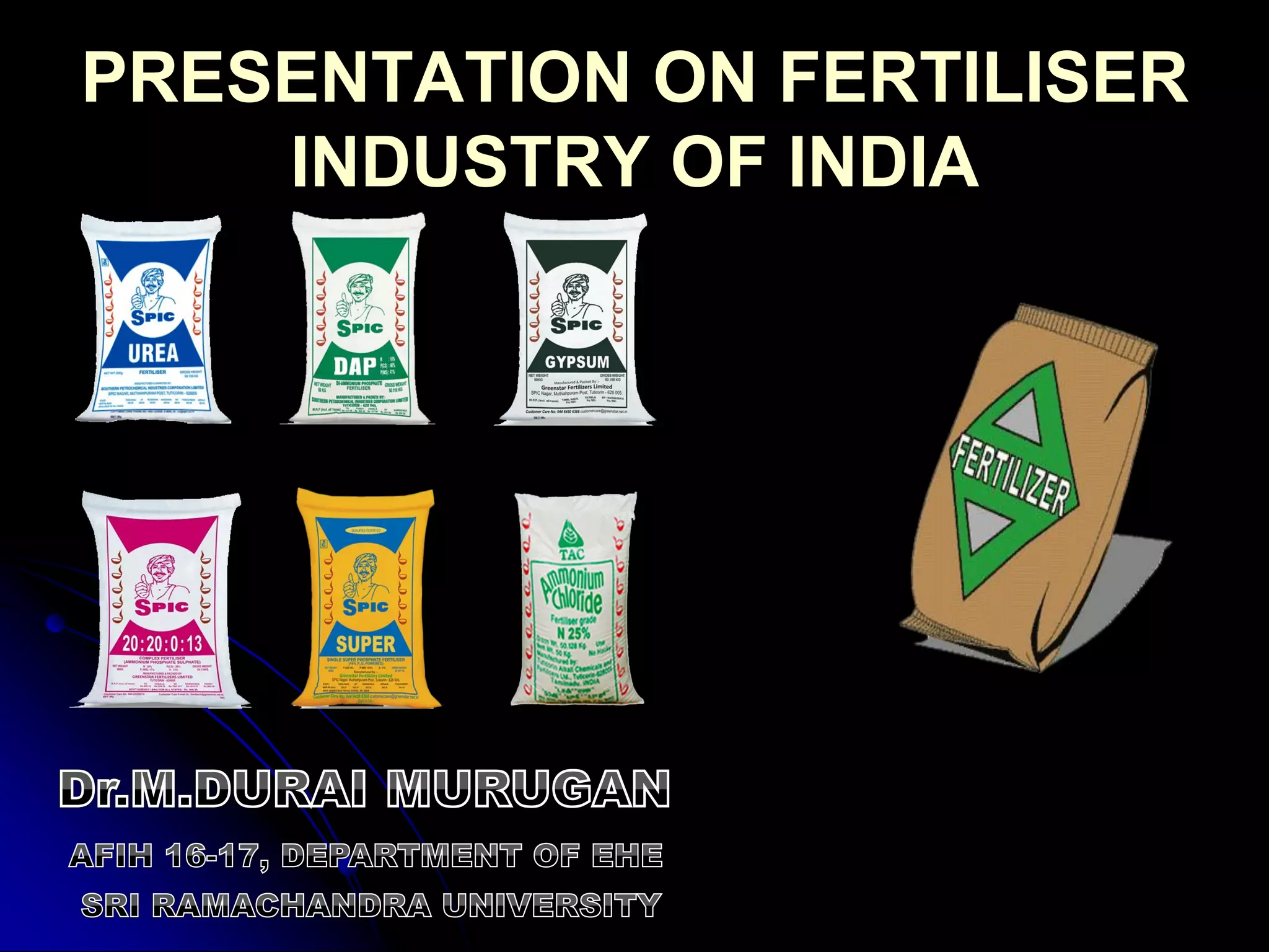 Presentation on fertilizer industry | PDF