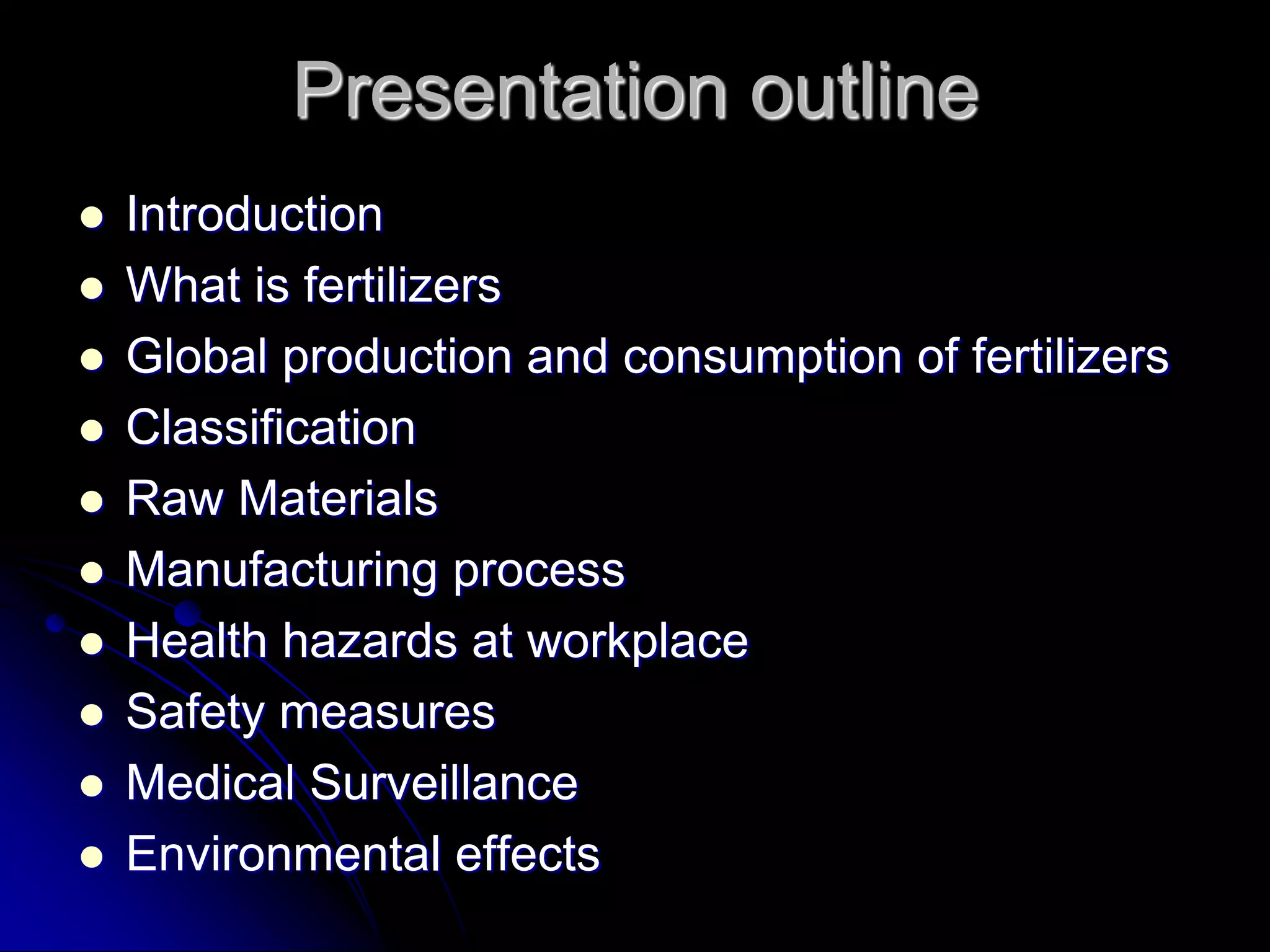 Presentation on fertilizer industry | PDF