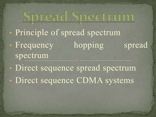 Presentation on fhss | PPT