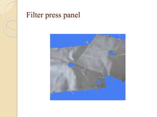 Presentation on filter press panels | PPTX