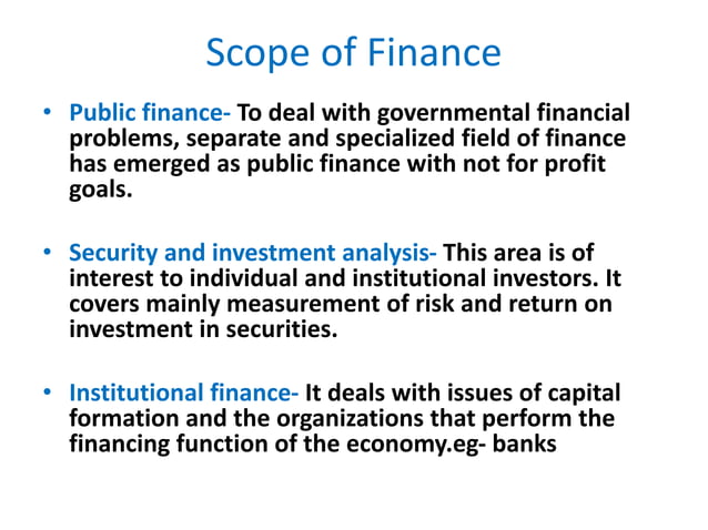 basics of finance | PPTX