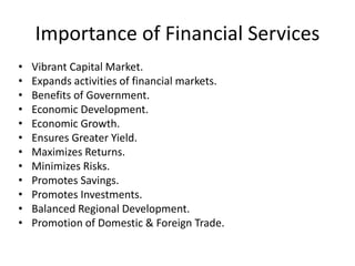 Presentation on financial services | PPT