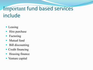 Presentation on financial services | PPTX