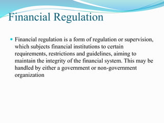 Presentation on financial services | PPTX