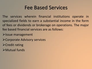Presentation on financial services organizations | PPTX | Consumer ...