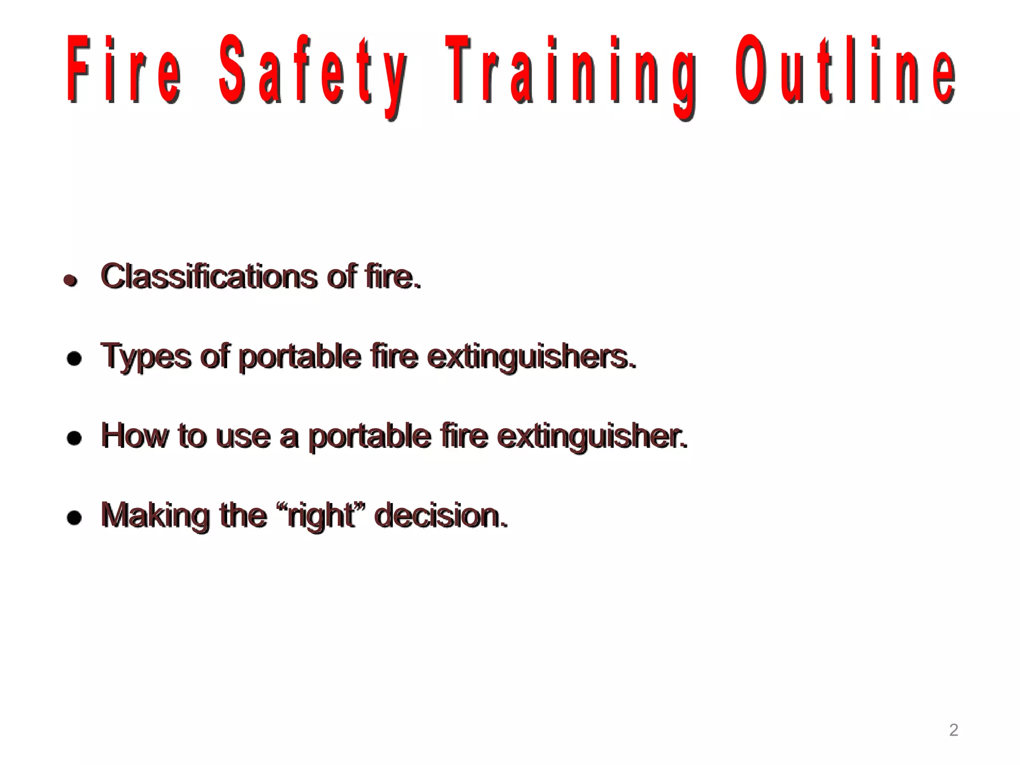 Presentation on fire extinguisher | PPTX