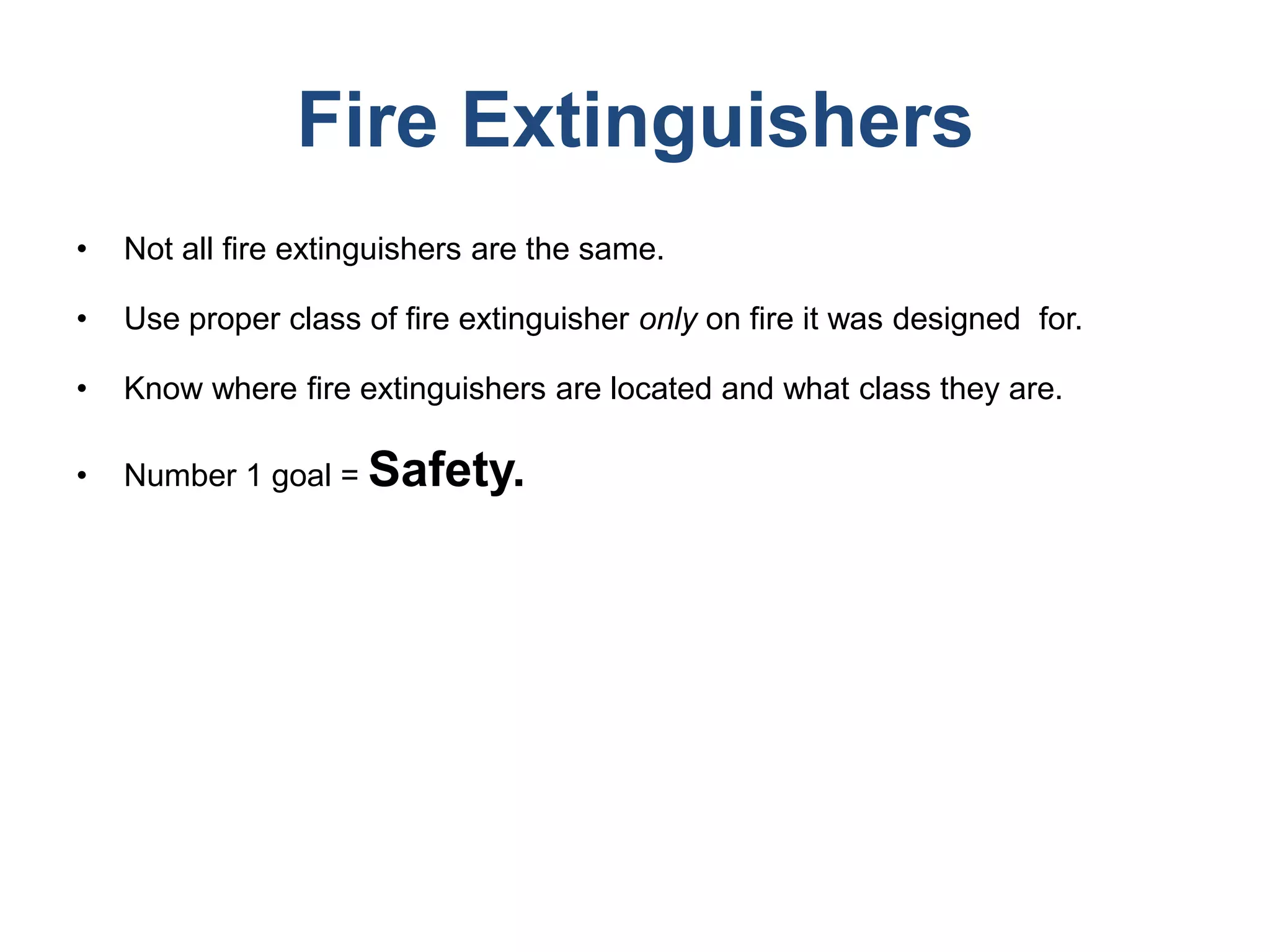 Presentation on fire extinguisher | PPTX