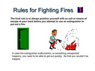 Presentation on fire extinguisher | PPTX
