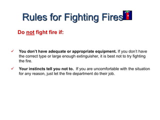 Presentation on fire extinguisher | PPTX