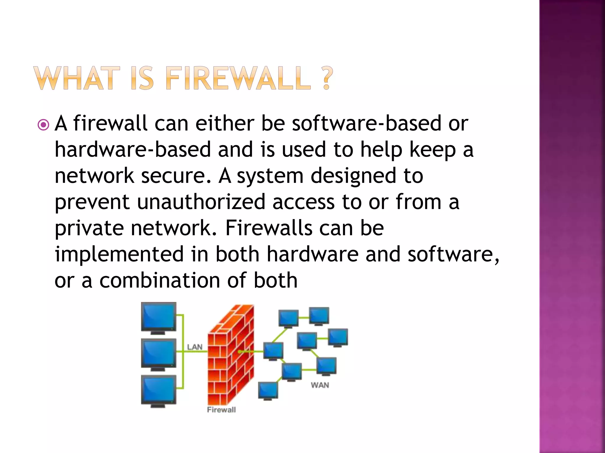 firewall and its types | PPTX