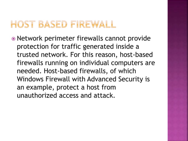 firewall and its types | PPTX | Operating Systems | Computer Software and Applications