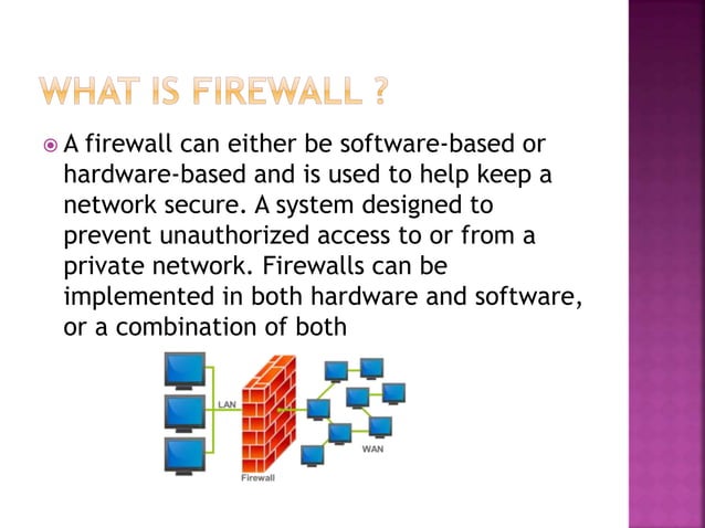 firewall and its types | PPTX | Operating Systems | Computer Software and Applications