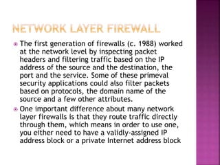 firewall and its types | PPTX