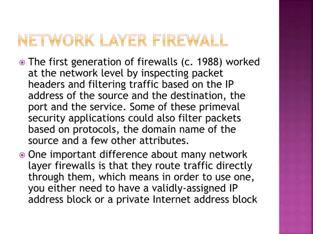 firewall and its types | PPTX | Operating Systems | Computer Software and Applications