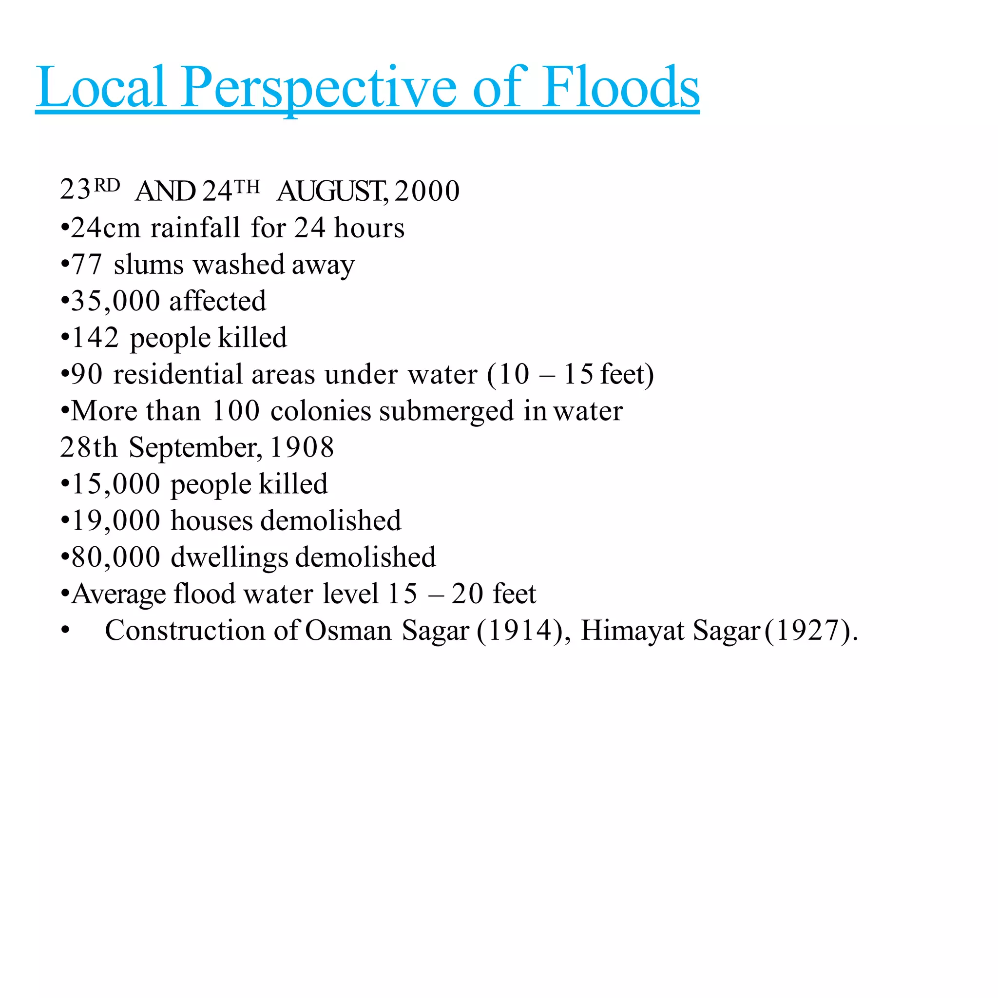 Presentation on flood | PPTX