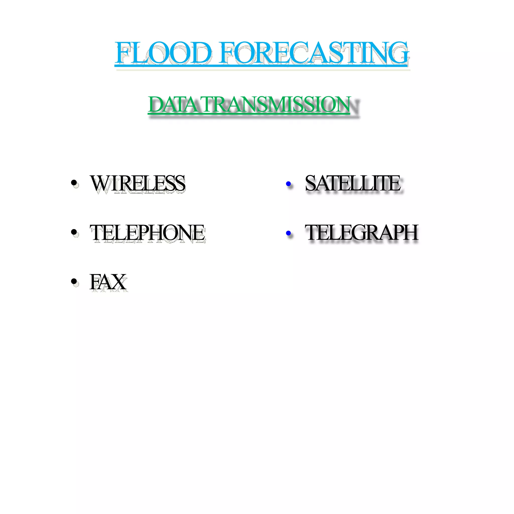 Presentation on flood | PPTX