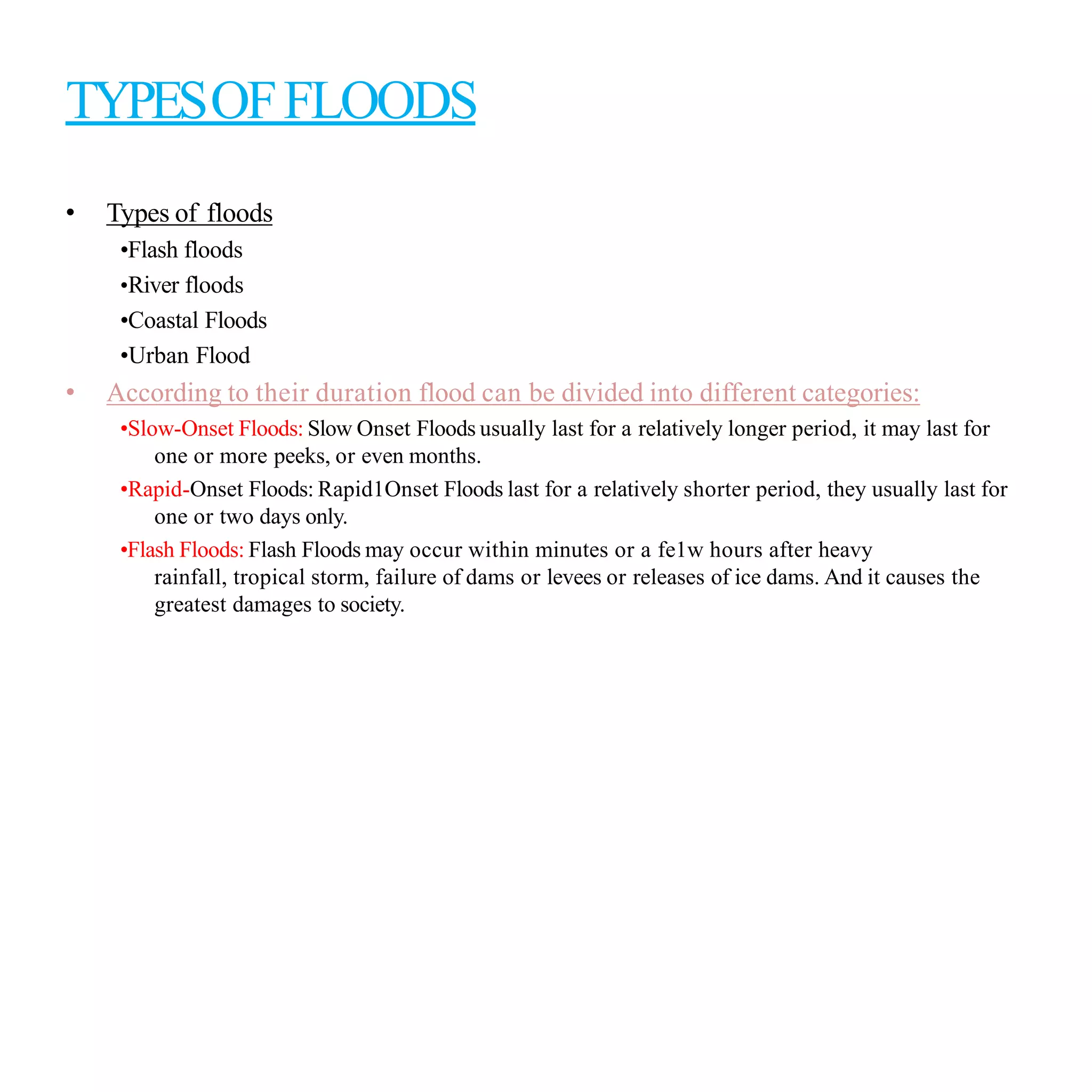 Presentation on flood | PPTX