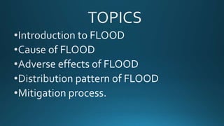 Presentation on flood disaster management | PPTX